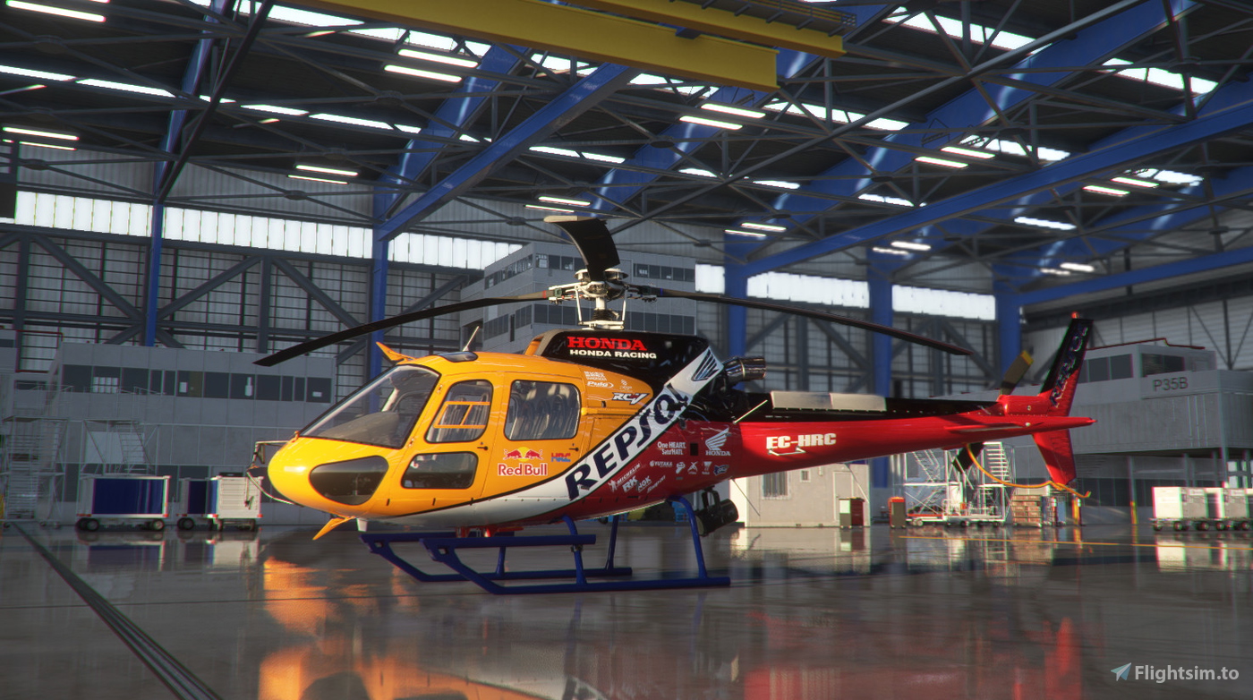 CowanSim H125 EC-HRC REPSOL for Microsoft Flight Simulator | MSFS