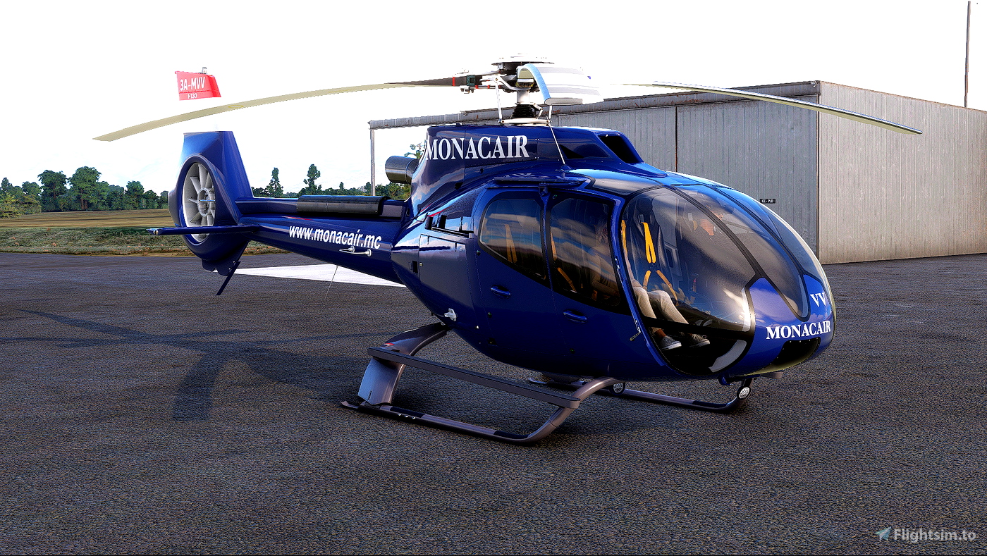 CowanSim H130 - MonacAir - Pack for Microsoft Flight Simulator | MSFS