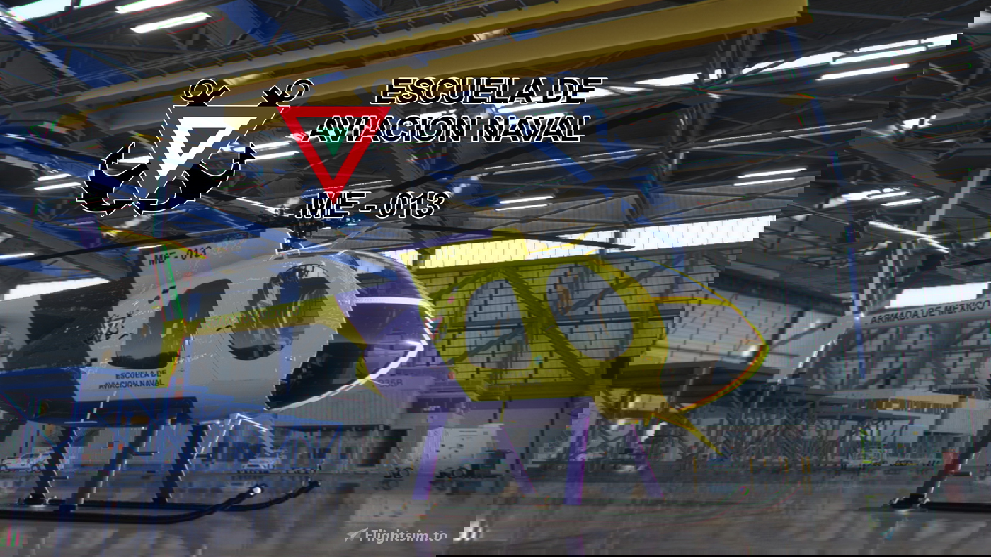 Cowansim MD500E ARMADA DE MEXICO "ME-013" for Microsoft Flight Simulator | MSFS