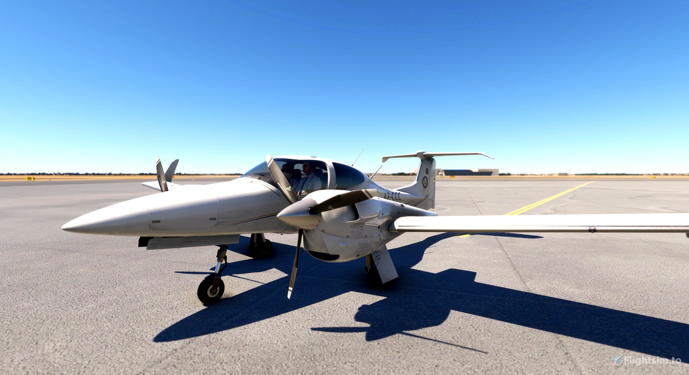 Cows DA42-VI ( A7-CCC ) - Qatar Aeronautical Academy для Microsoft Flight Simulator | MSFS
