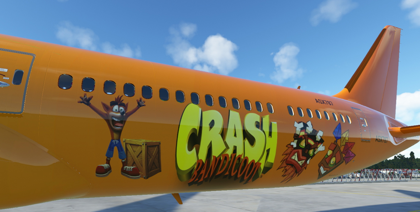 Crash Bandicoot B78X for Microsoft Flight Simulator | MSFS