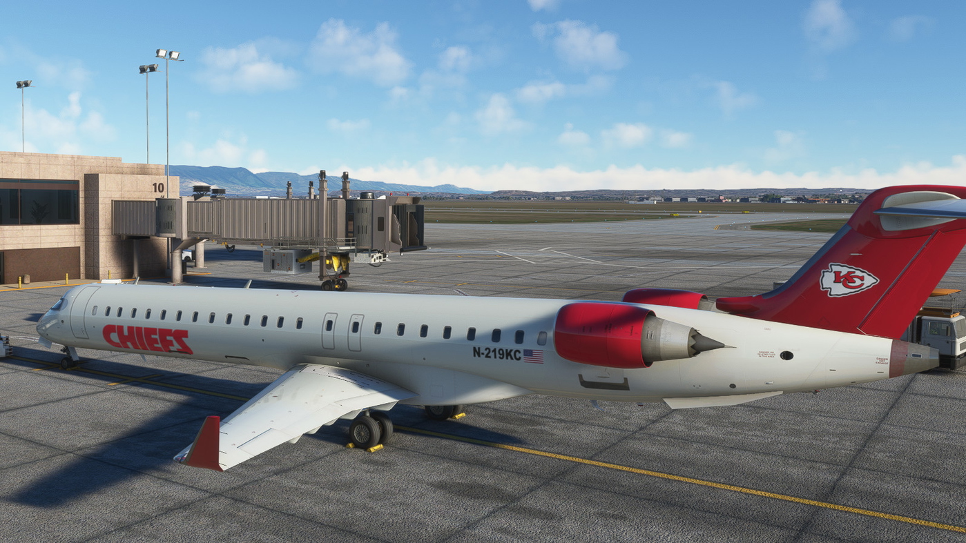 CRJ 900 Kansas City Chiefs Livery for Microsoft Flight Simulator | MSFS