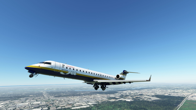 CRJ550 in color of FIRST CRJ200 for Microsoft Flight Simulator | MSFS