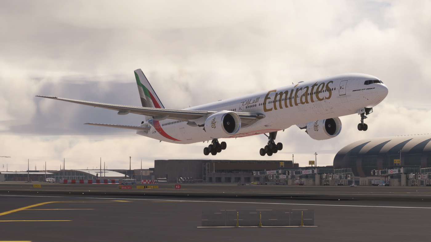 CS Boeing 777-300GE Emirates 2023 A6-ENV 8K for Microsoft Flight ...