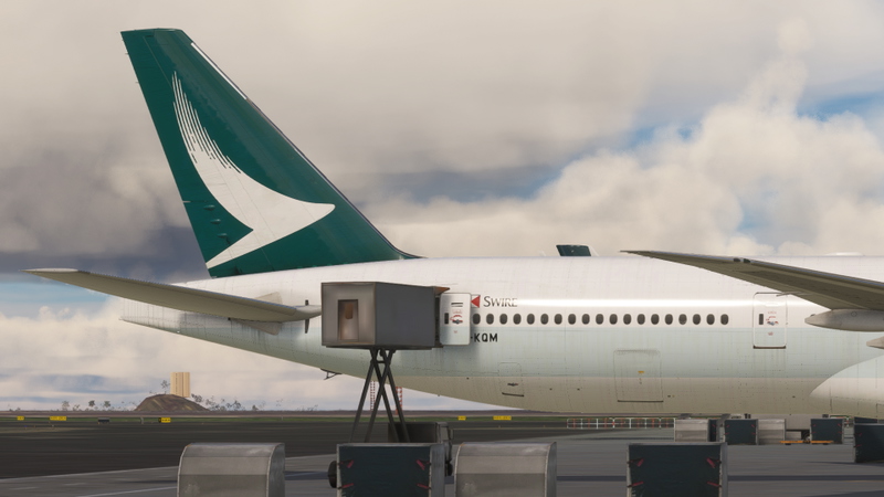 CS Boeing 777-300GE Cathay Pacific One World B-KQM 8K for Microsoft ...