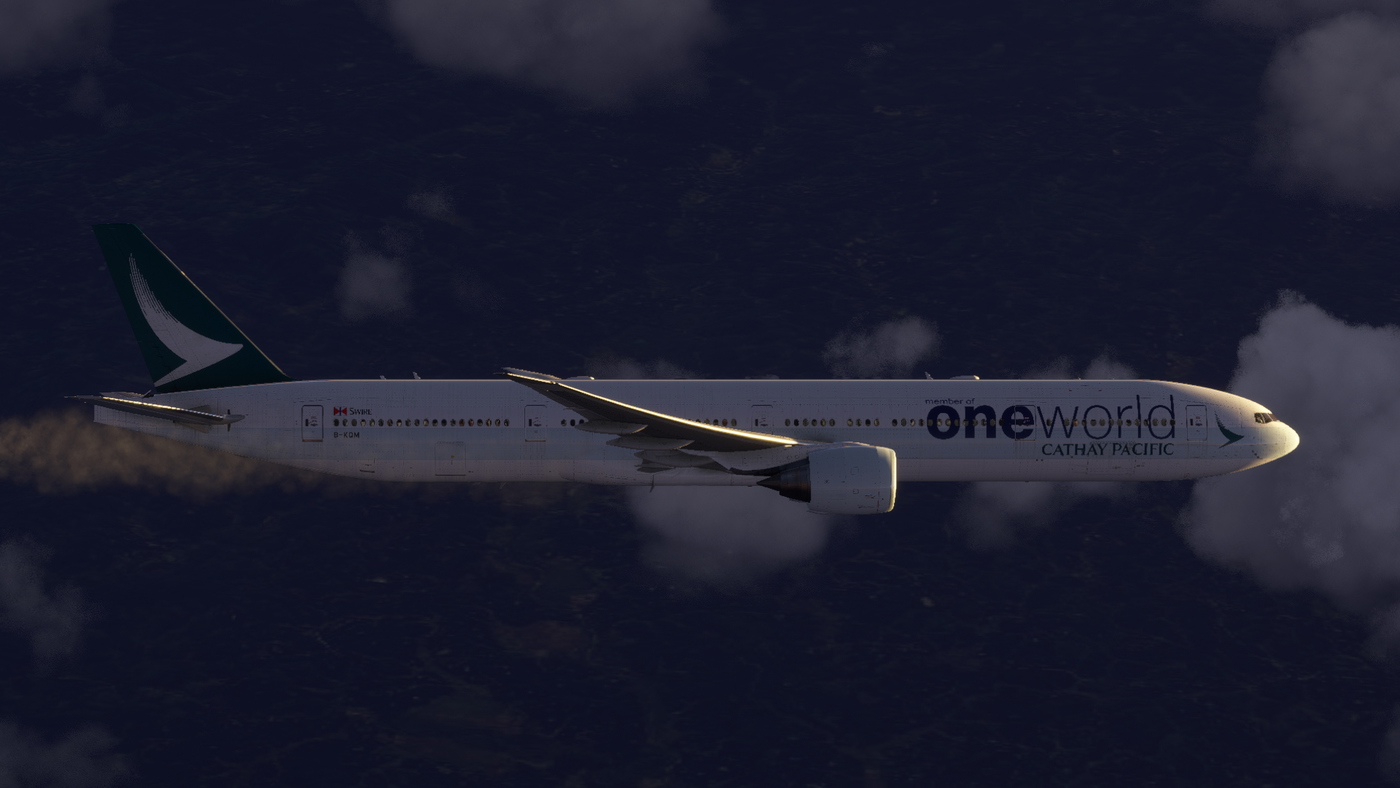 CS Boeing 777-300GE Cathay Pacific One World B-KQM 8K for Microsoft ...