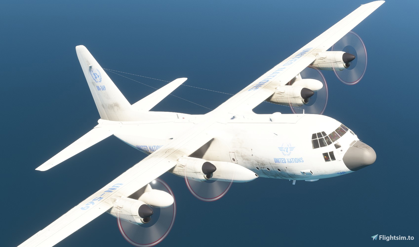 CS C130-H United Nations UN-569 (weathered version) a oldalon ...