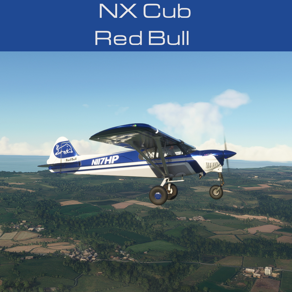 Cub Crafters NX-Cub Red Bull for Microsoft Flight Simulator | MSFS