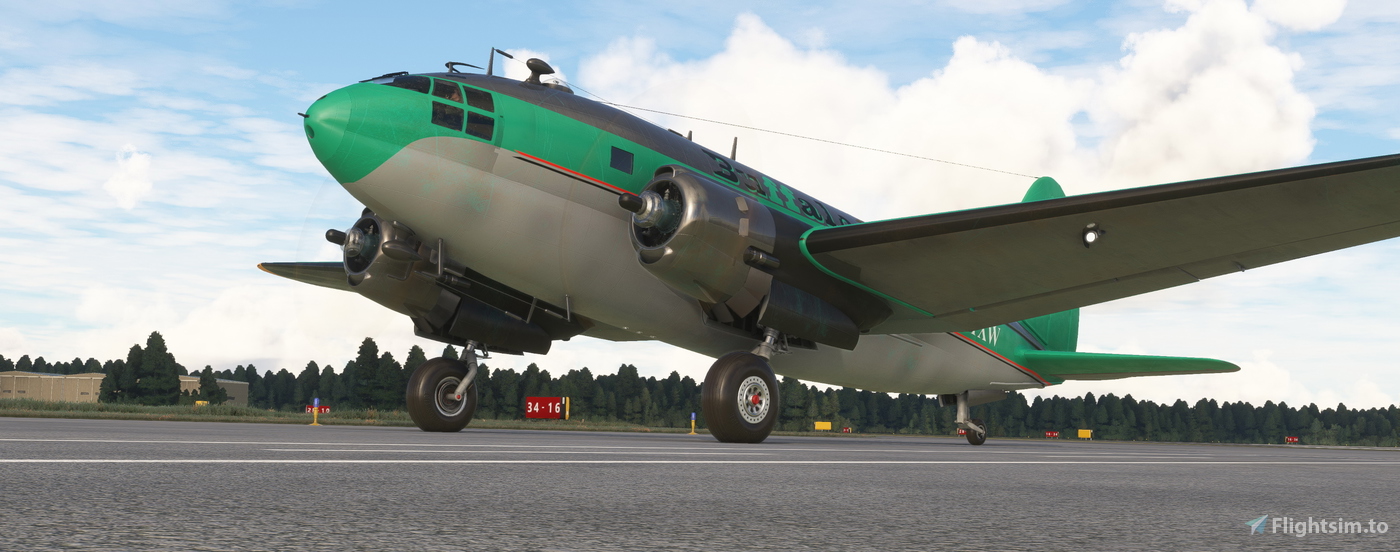 Curtiss C-46 Commando Buffalo Airways C-GTXW for Microsoft Flight ...
