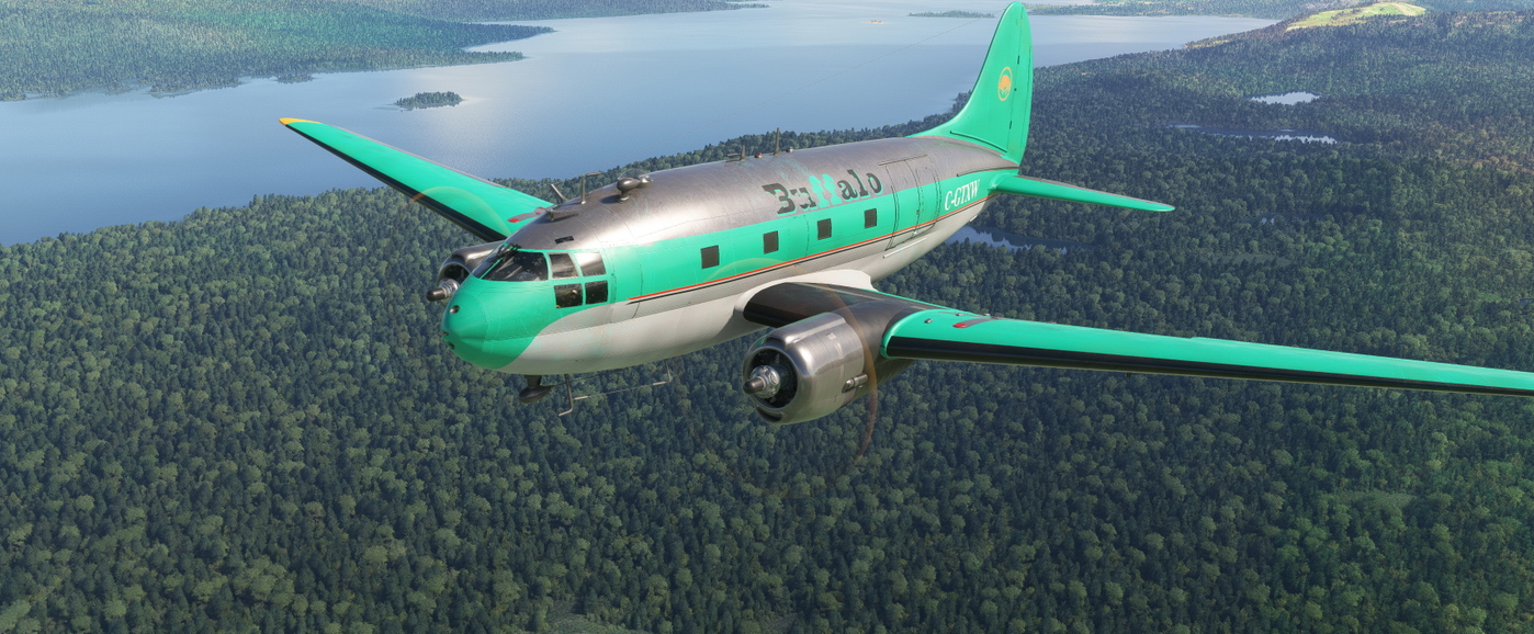 Curtiss C-46 Commando Buffalo Airways C-GTXW for Microsoft Flight ...