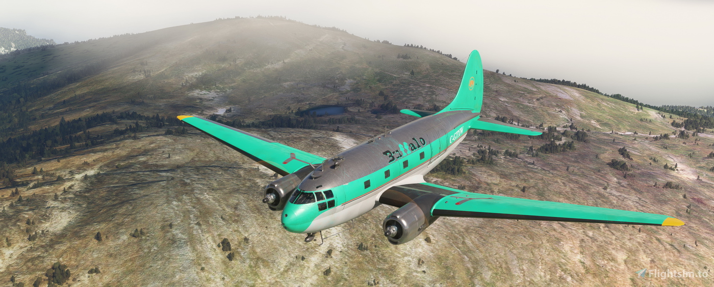 Curtiss C-46 Commando Buffalo Airways C-GTXW for Microsoft Flight ...