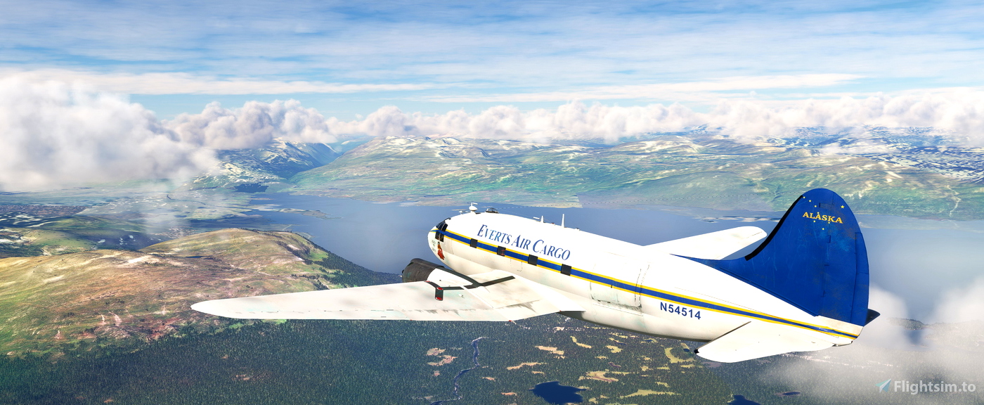 Curtiss Commando Evert Air Cargo N54514 "Maid in Japan" for Microsoft ...