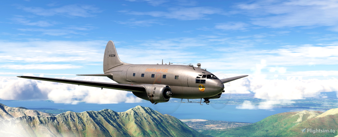 Curtiss Commando Evert Air Fuel N1822M 'Salmon Ella' for Microsoft ...