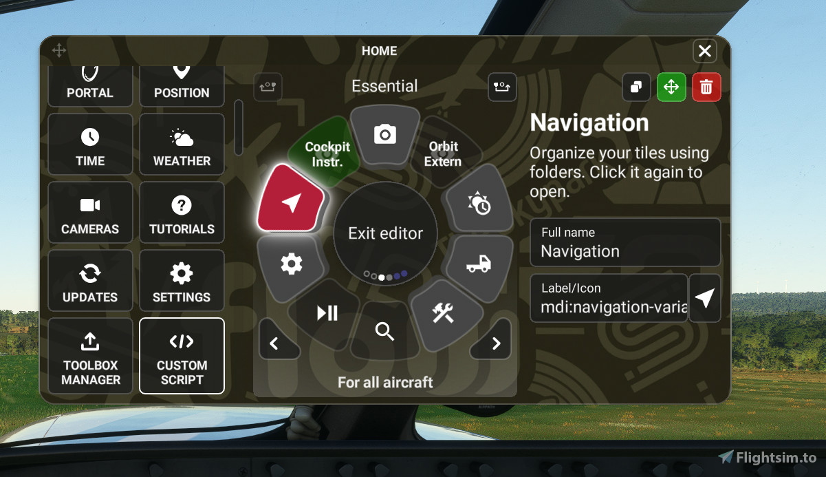 Custom //42 Sticker Bomb Wheel für Microsoft Flight Simulator | MSFS