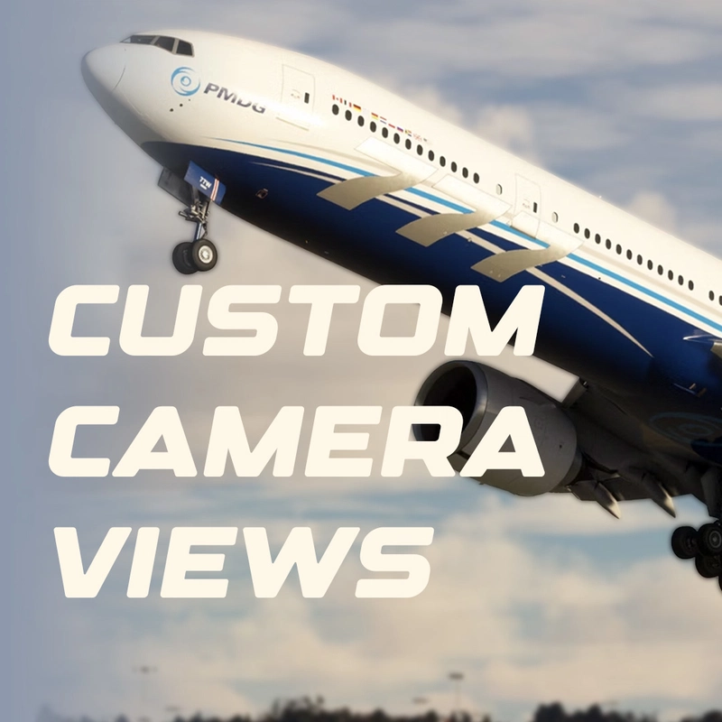 Custom Views for PMDG Boeing 777-300ER on Microsoft Flight Simulator