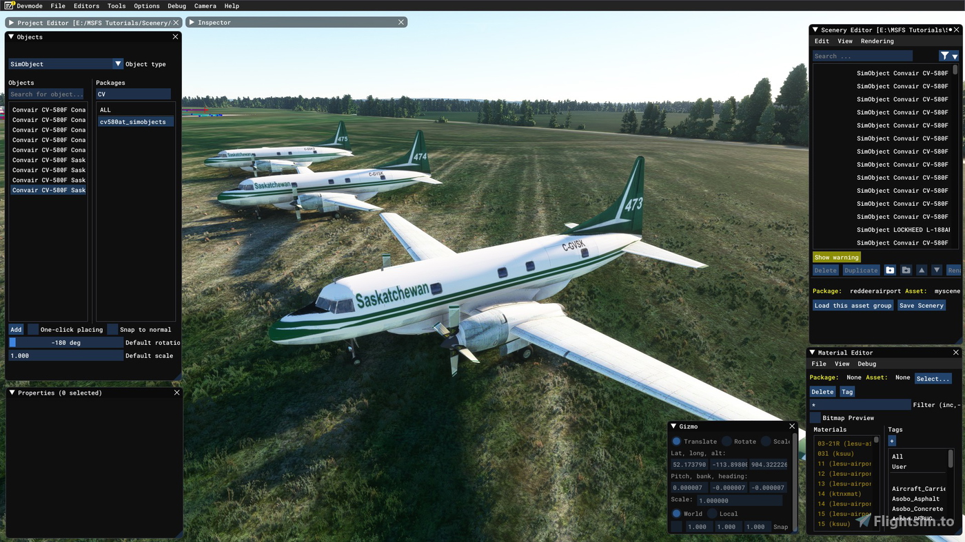 CV-580 Air Tanker SimObjects (Conair & Gov of Saskatchewan) für ...