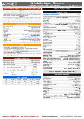 A320 Family (Fenix, FBW, IniBuilds, FSLabs) - Checklist & Procedures ...