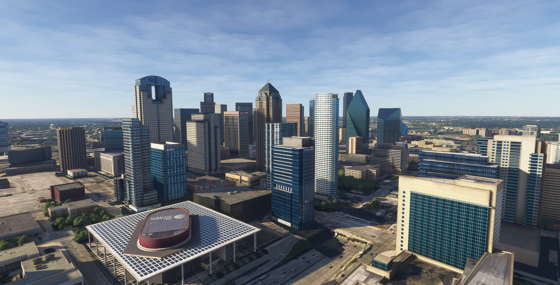 SamScene3D - Dallas Modern City for Microsoft Flight Simulator | MSFS