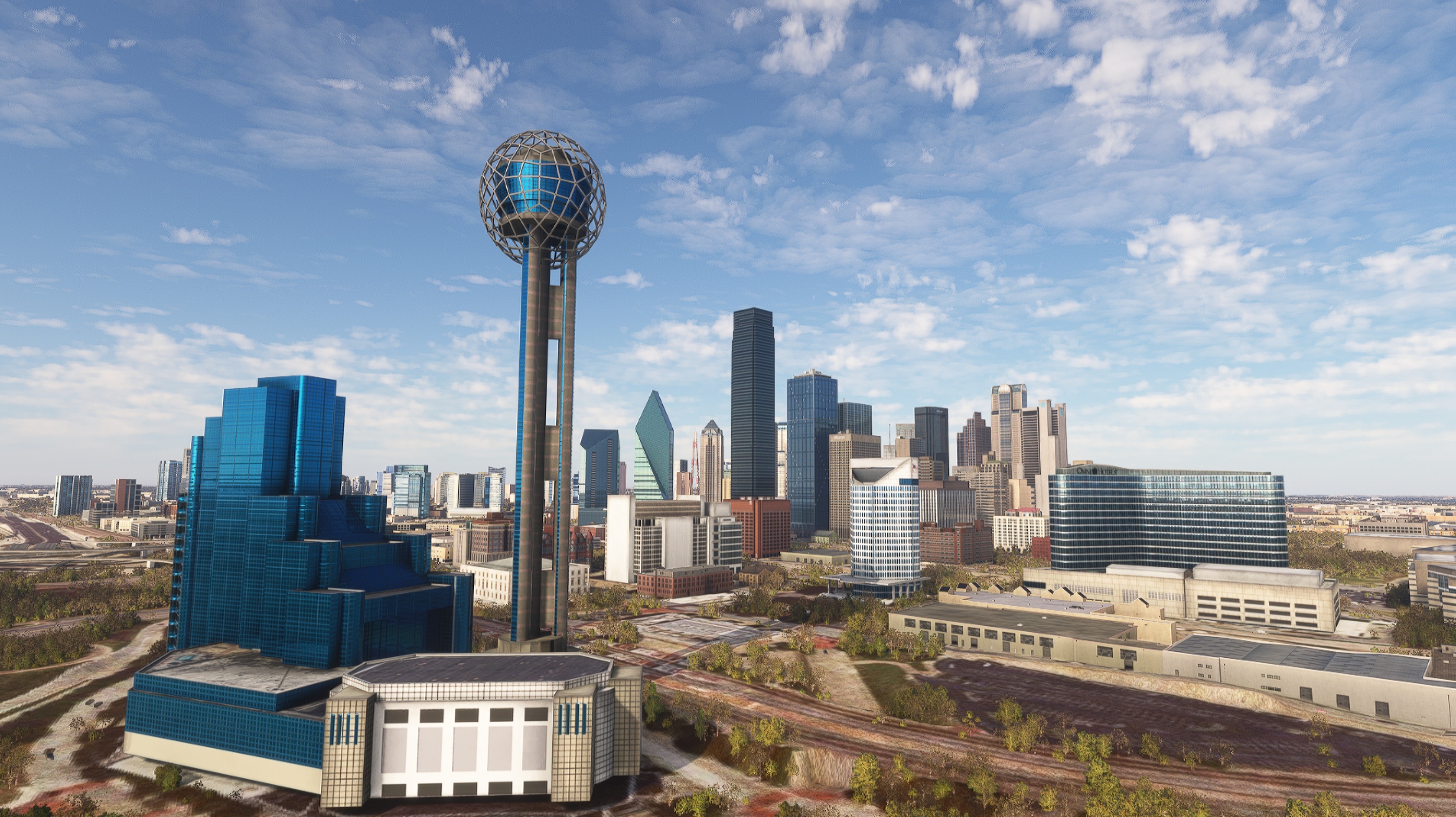 SamScene3D - Dallas Modern City for Microsoft Flight Simulator | MSFS