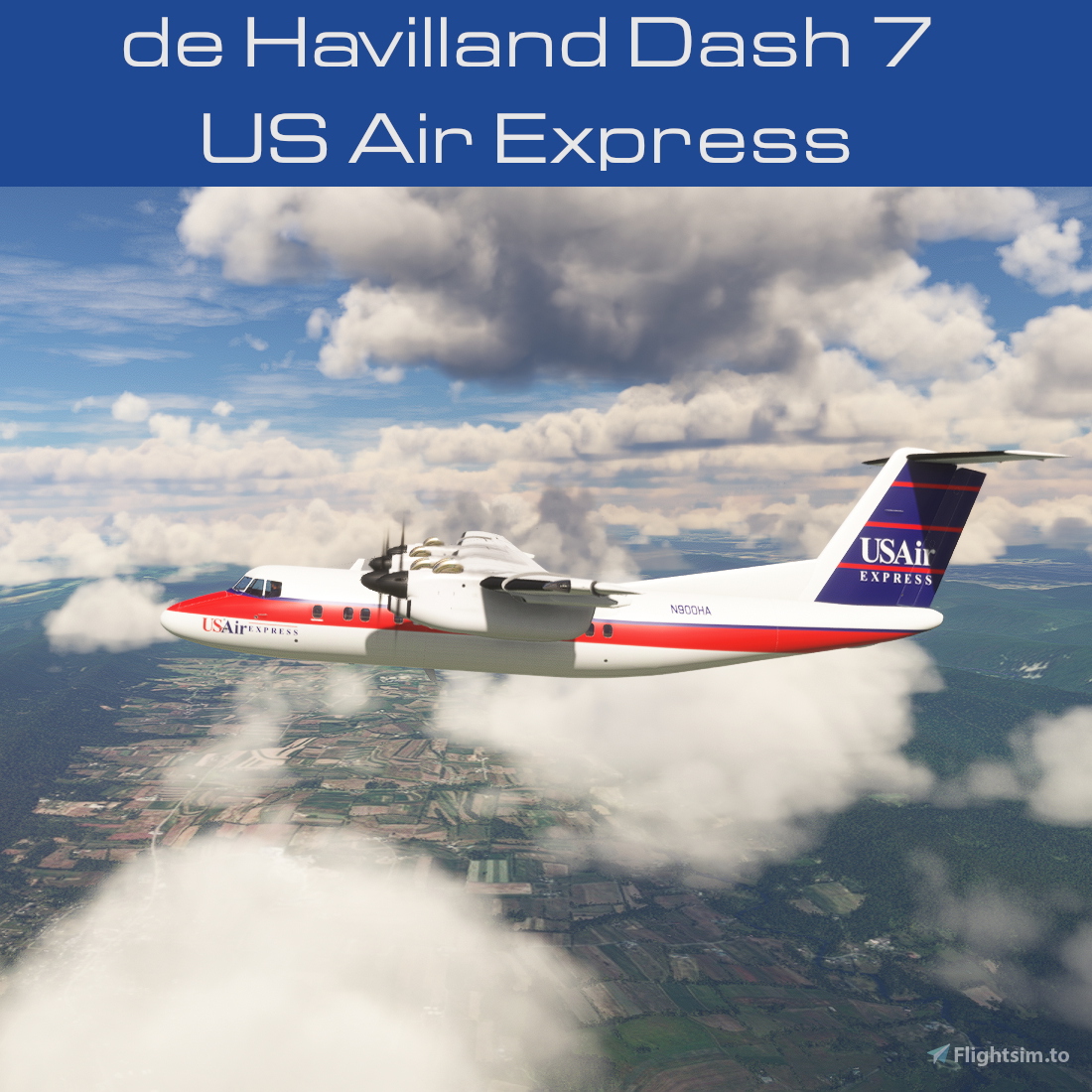 Dash 7 US Air Express for Microsoft Flight Simulator | MSFS