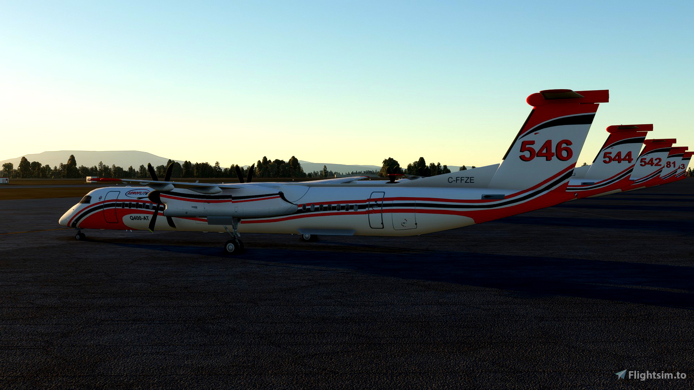 Dash 8-Q400-AT Aeroflite Livery Package per Microsoft Flight Simulator ...