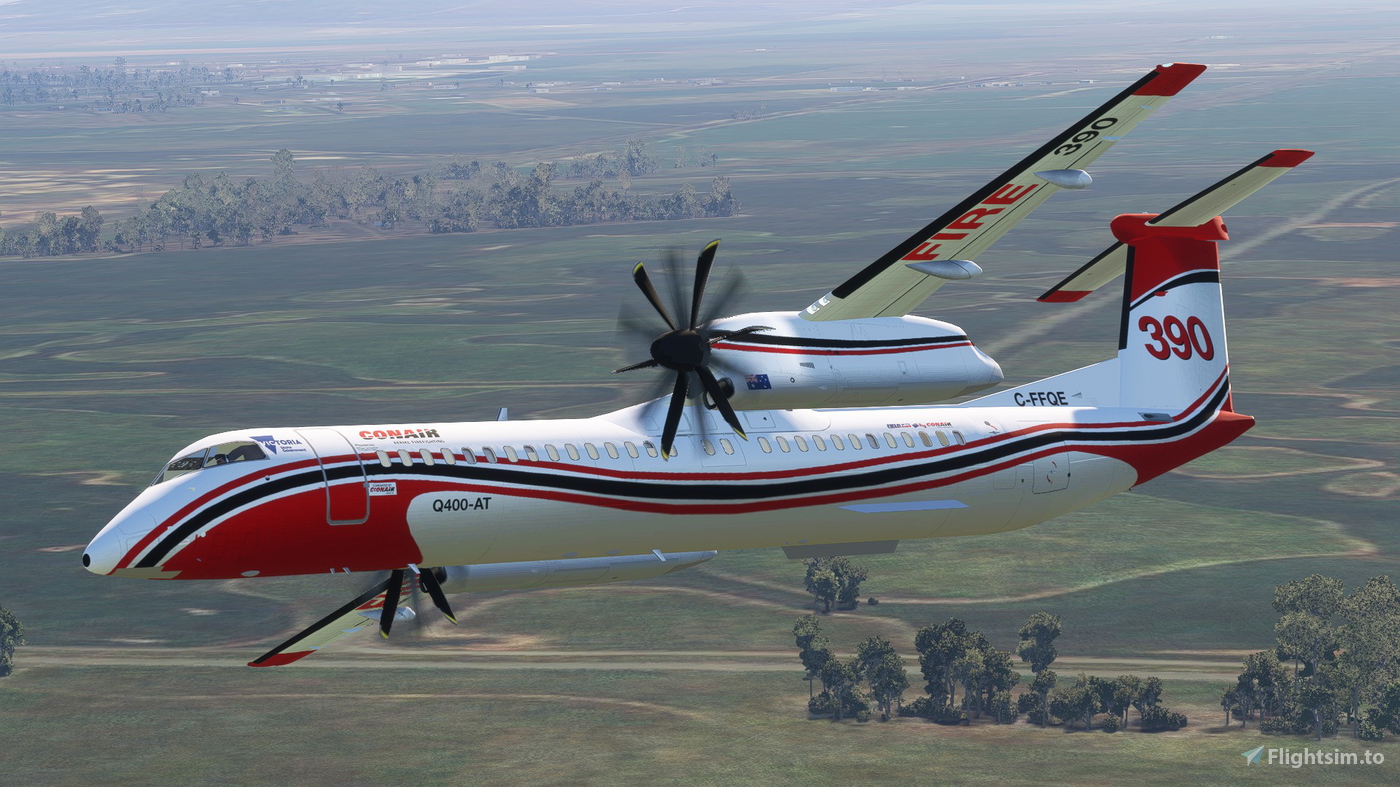 Dash 8-Q400-AT Conair Australia Livery Package for Microsoft Flight ...