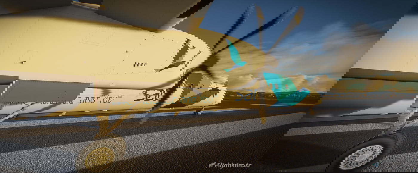 Dash-8 Q400 SATA Azores (4K) for Microsoft Flight Simulator | MSFS