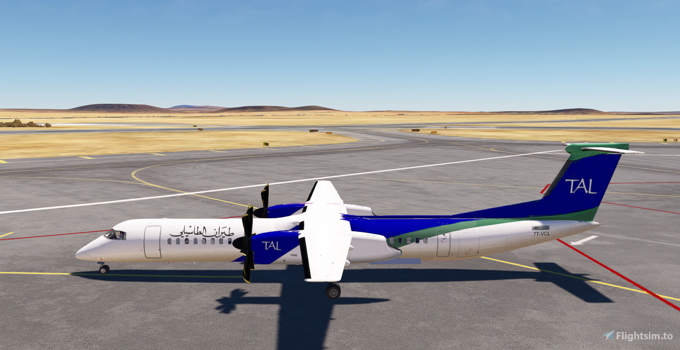 Dash-8-Q400-TASSILI AIRLINES -7TVCL for Microsoft Flight Simulator | MSFS