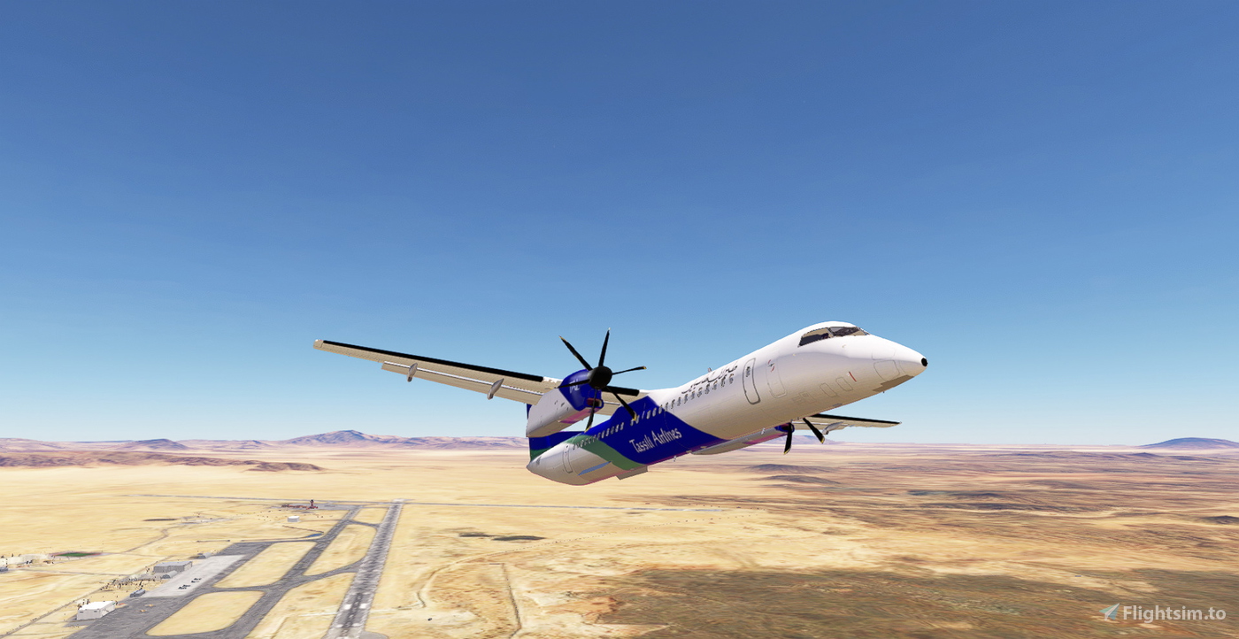 Dash-8-Q400-TASSILI AIRLINES -7TVCL for Microsoft Flight Simulator | MSFS