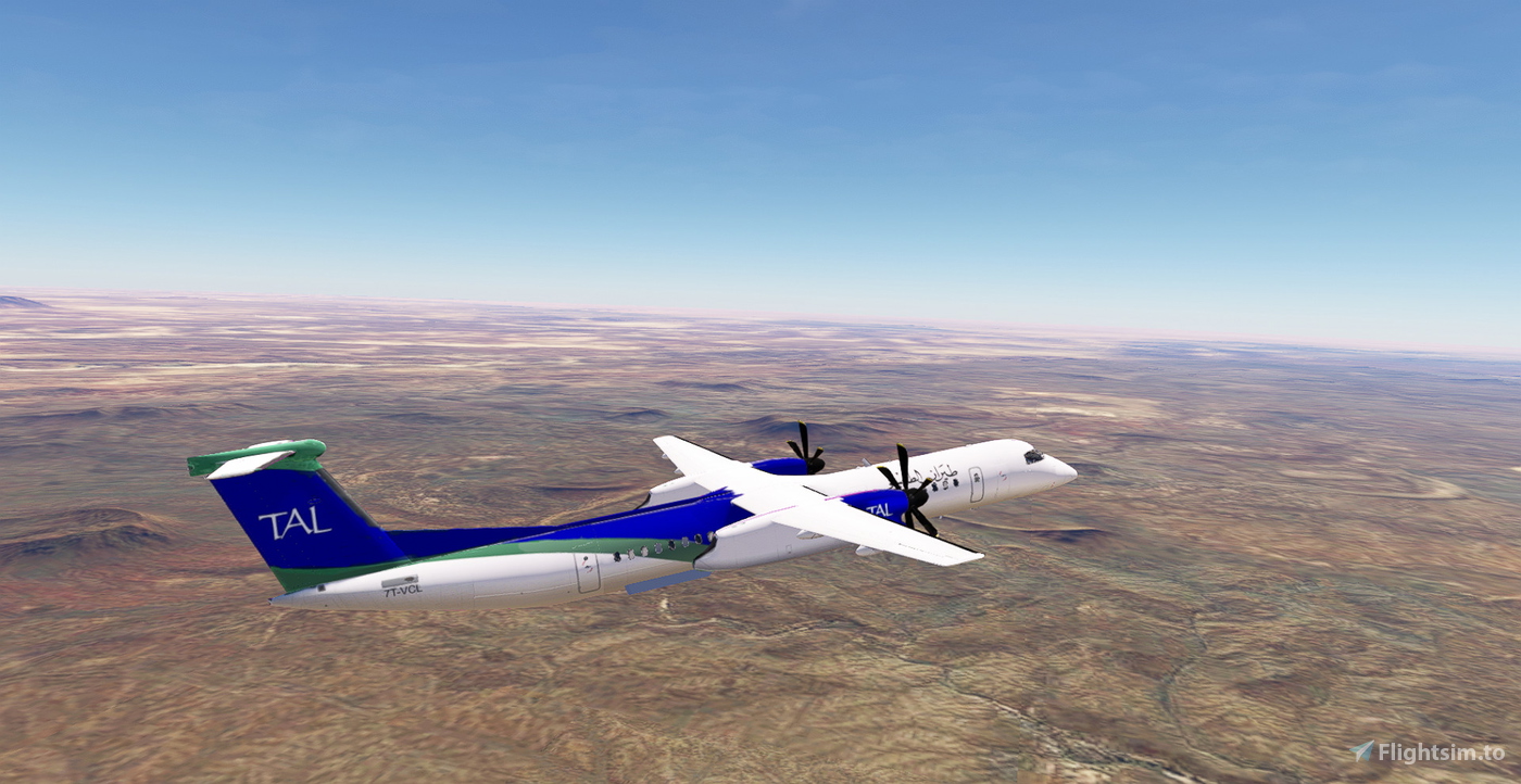 Dash-8-Q400-TASSILI AIRLINES -7TVCL pour Microsoft Flight Simulator | MSFS