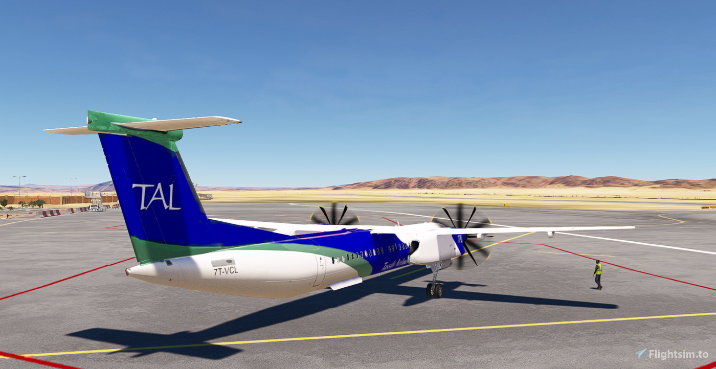 Dash-8-Q400-TASSILI AIRLINES -7TVCL for Microsoft Flight Simulator | MSFS