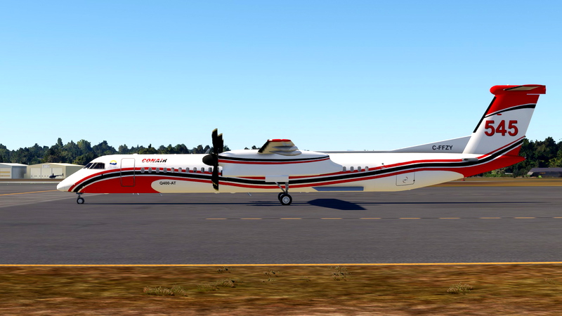 Dash 8-Q400-AT Conair Group Livery Package for Microsoft Flight ...