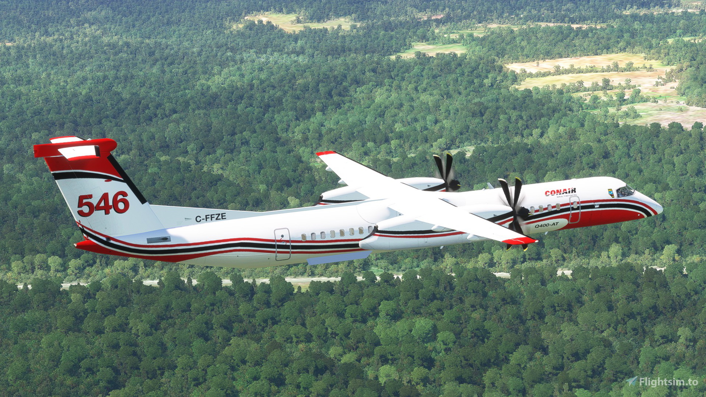 Dash 8-Q400-AT Conair Group Livery Package for Microsoft Flight ...