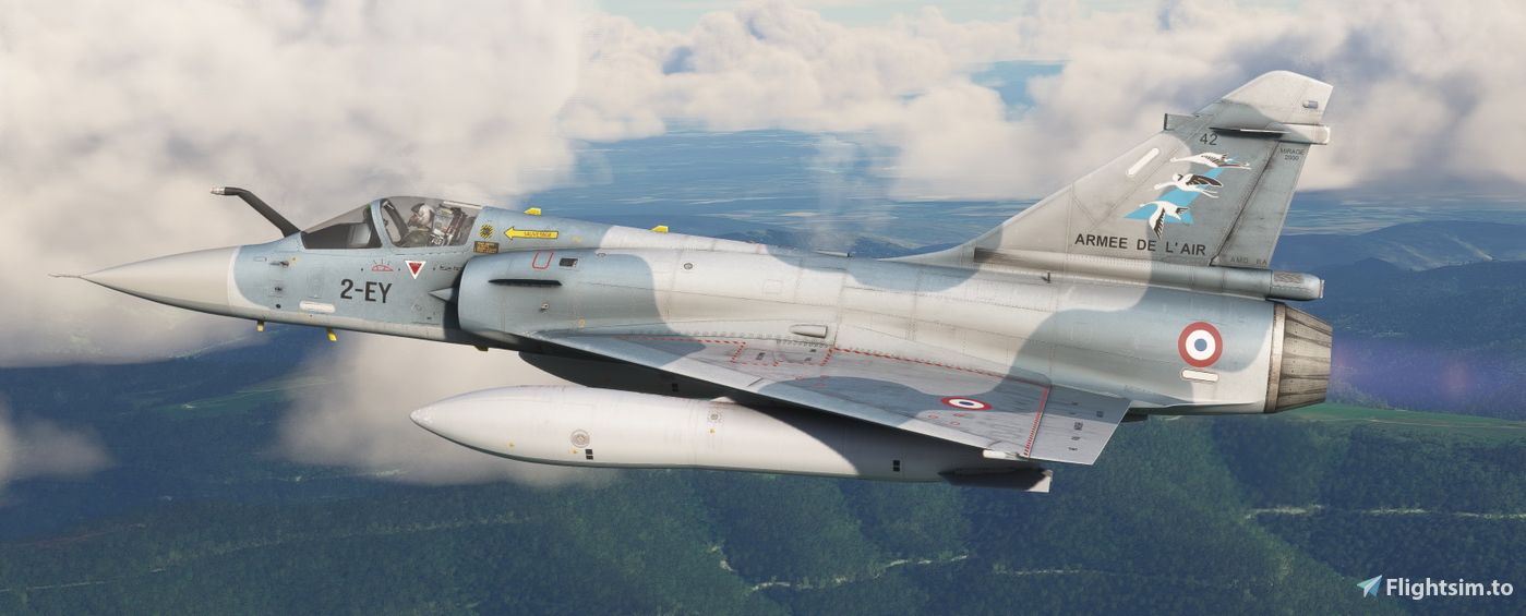Dassault Mirage 2000 EC 1/2 Cicognes 2-EY for Microsoft Flight ...