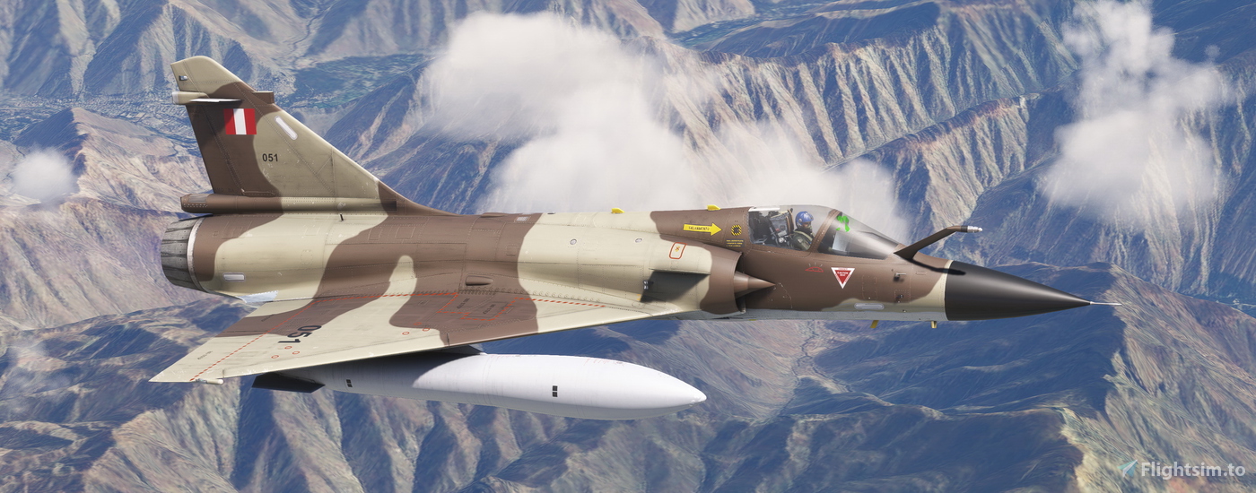 Dassault Mirage 2000 Peruvian AF #051 for Microsoft Flight Simulator | MSFS