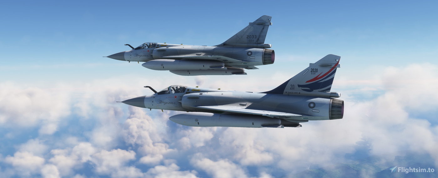 Dassault Mirage 2000 ROCAF #2020 & #2033 for Microsoft Flight Simulator ...