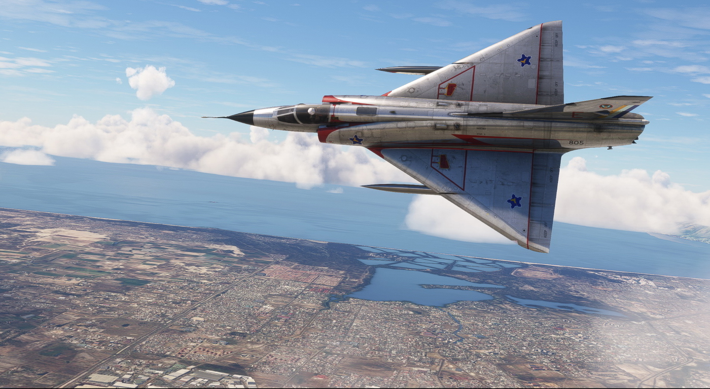 Dassault Mirage IIICZ SAAF #805 No.2 Sqn 对于 Microsoft Flight Simulator ...