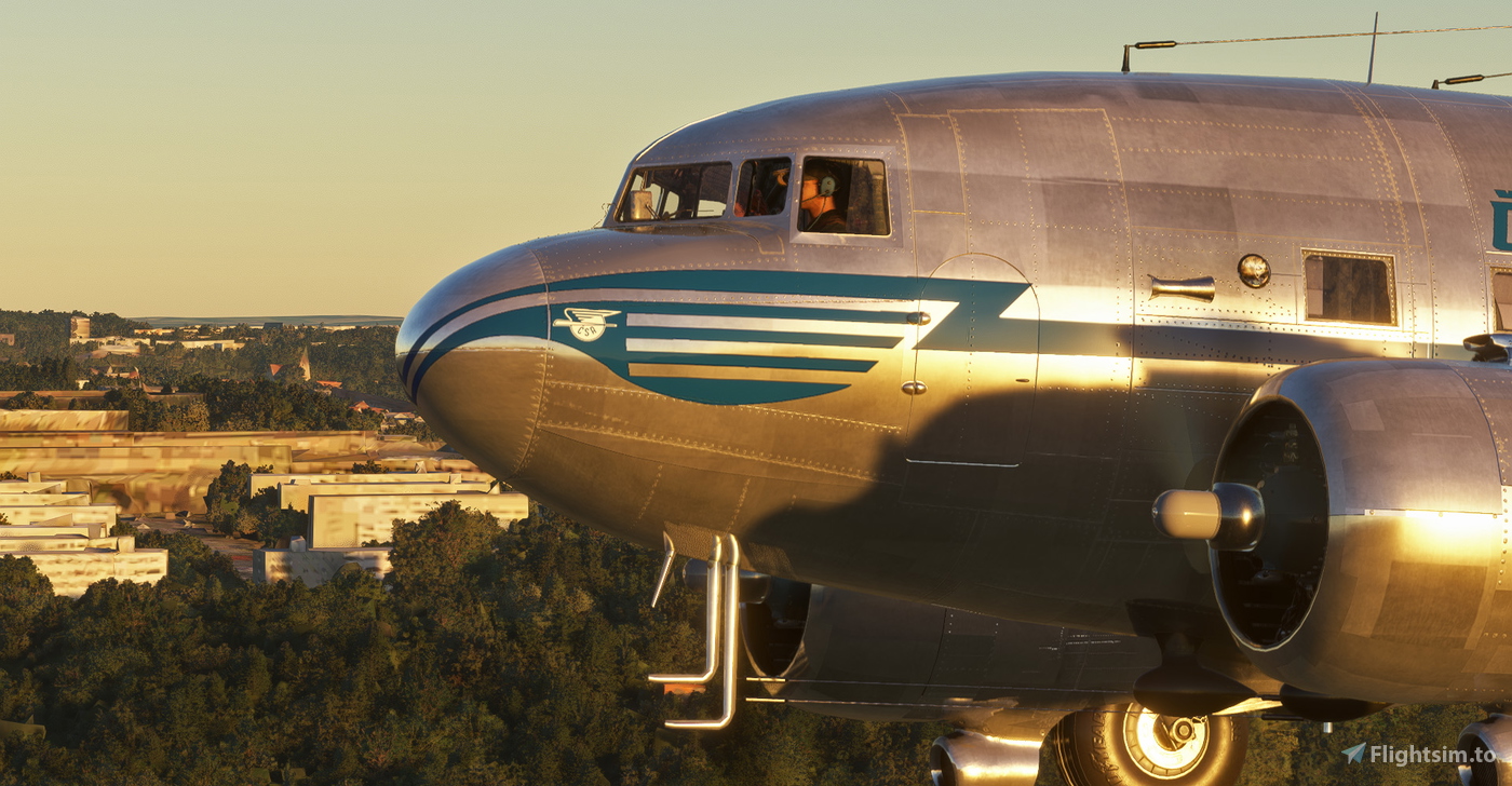 Douglas DC-3 - CSA České Aerolinie for Microsoft Flight Simulator | MSFS