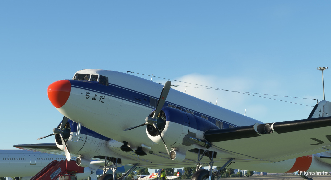 DC-3 - JA5100 - Civil Aviation Bureau flight inspection aircraft ...