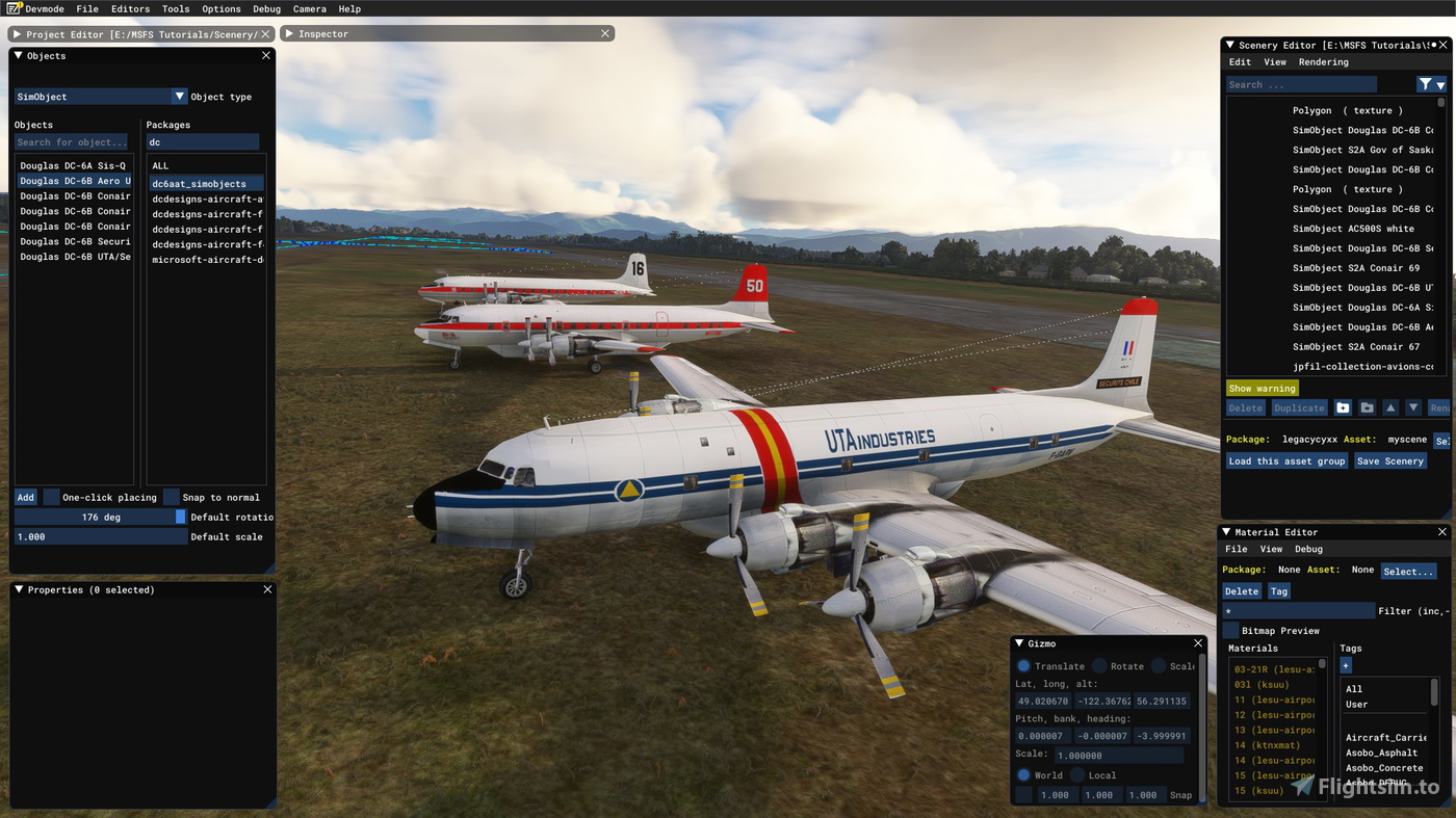 DC-6 Airtanker Simobjects for Microsoft Flight Simulator | MSFS