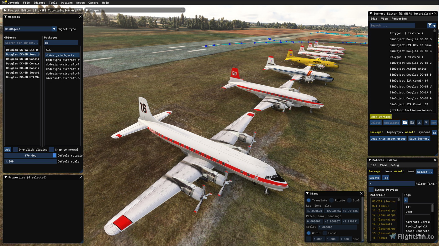 DC-6 Airtanker Simobjects for Microsoft Flight Simulator | MSFS
