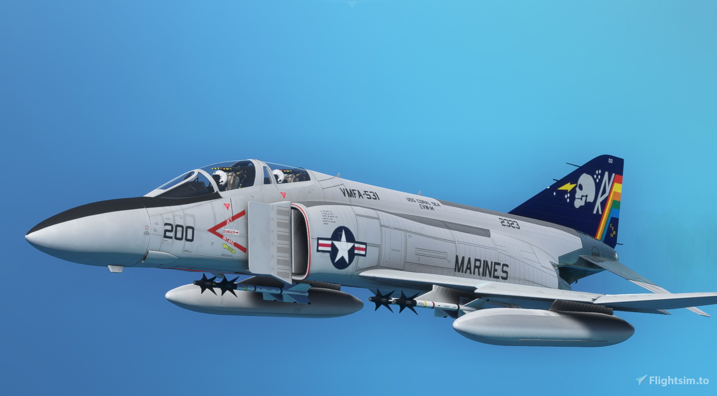 DC Design F-4 Phantom USMC VMFA-531 Grey Ghosts for Microsoft Flight ...