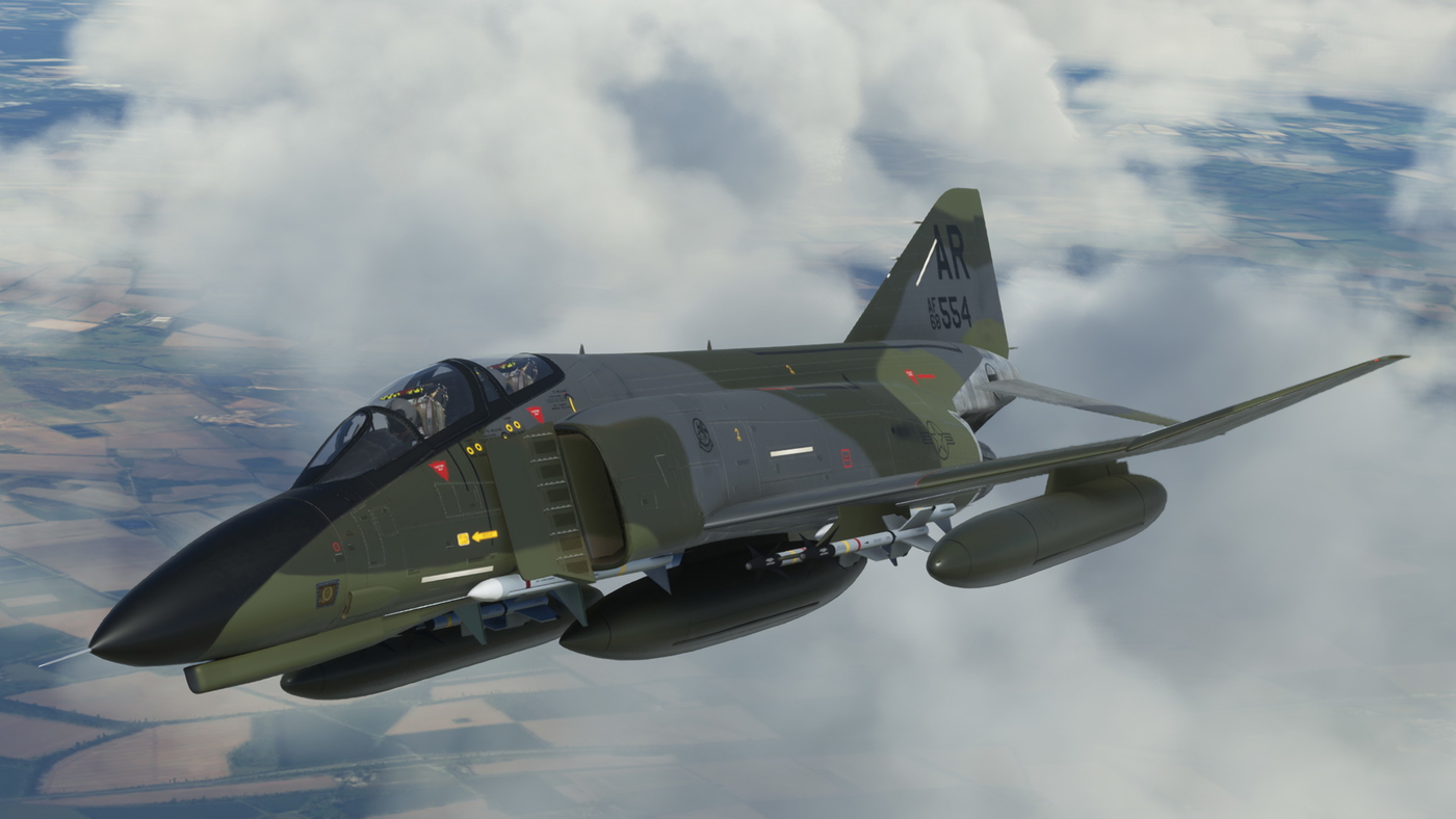 DC Designs F-4E USAF AR-554 for Microsoft Flight Simulator | MSFS