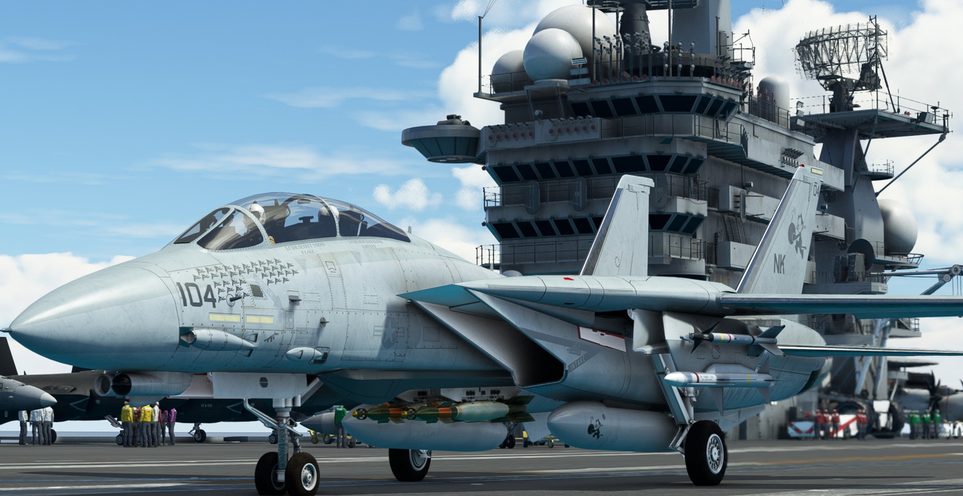 DC Designs F-14D VF-31 Tomcatters Line for Microsoft Flight Simulator ...