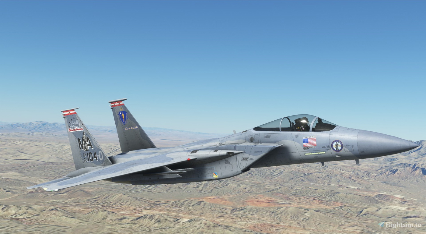 DC Designs F-15C Eagle 104 Fighter Wing "Barnestormers" for Microsoft Flight Simulator | MSFS