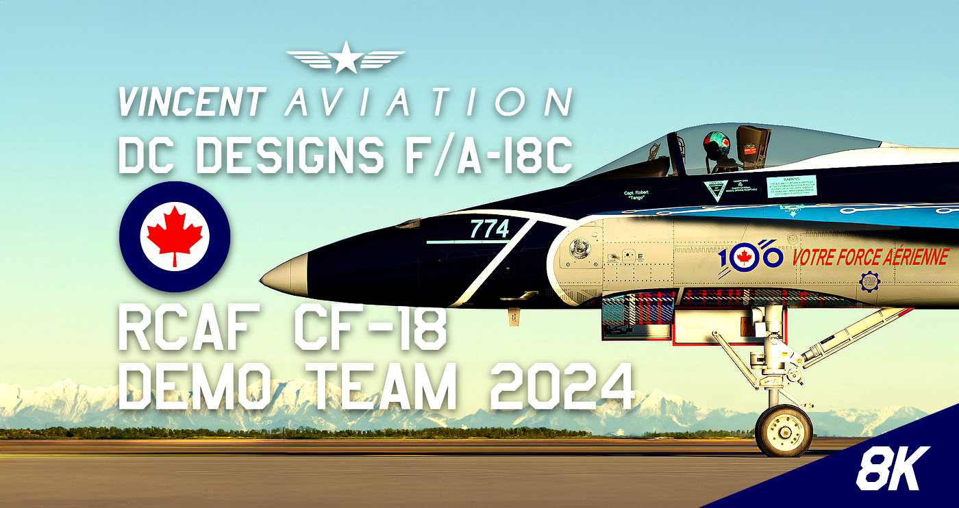 [8K] DC Designs F/A-18C RCAF CF-18 Demo Team 2024 Livery for Microsoft ...