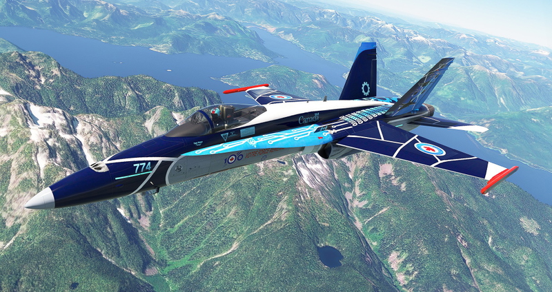 [8K] DC Designs F/A-18C RCAF CF-18 Demo Team 2024 Livery for Microsoft ...