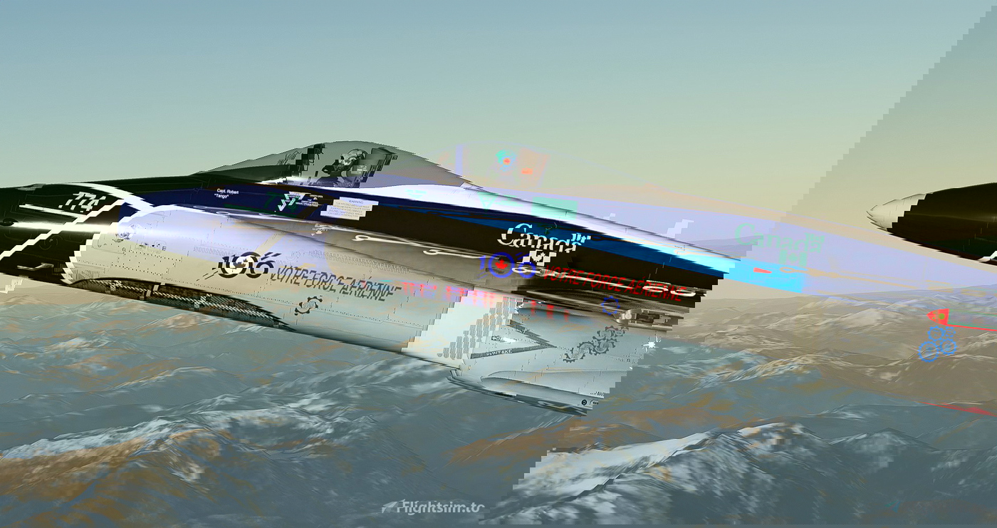 [8K] DC Designs F/A-18C RCAF CF-18 Demo Team 2024 Livery for Microsoft Flight Simulator | MSFS