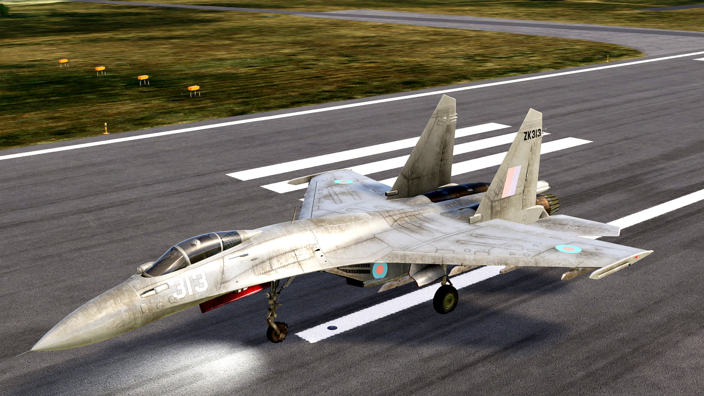 DC Designs Su-27 RAF Livery voor Microsoft Flight Simulator | MSFS