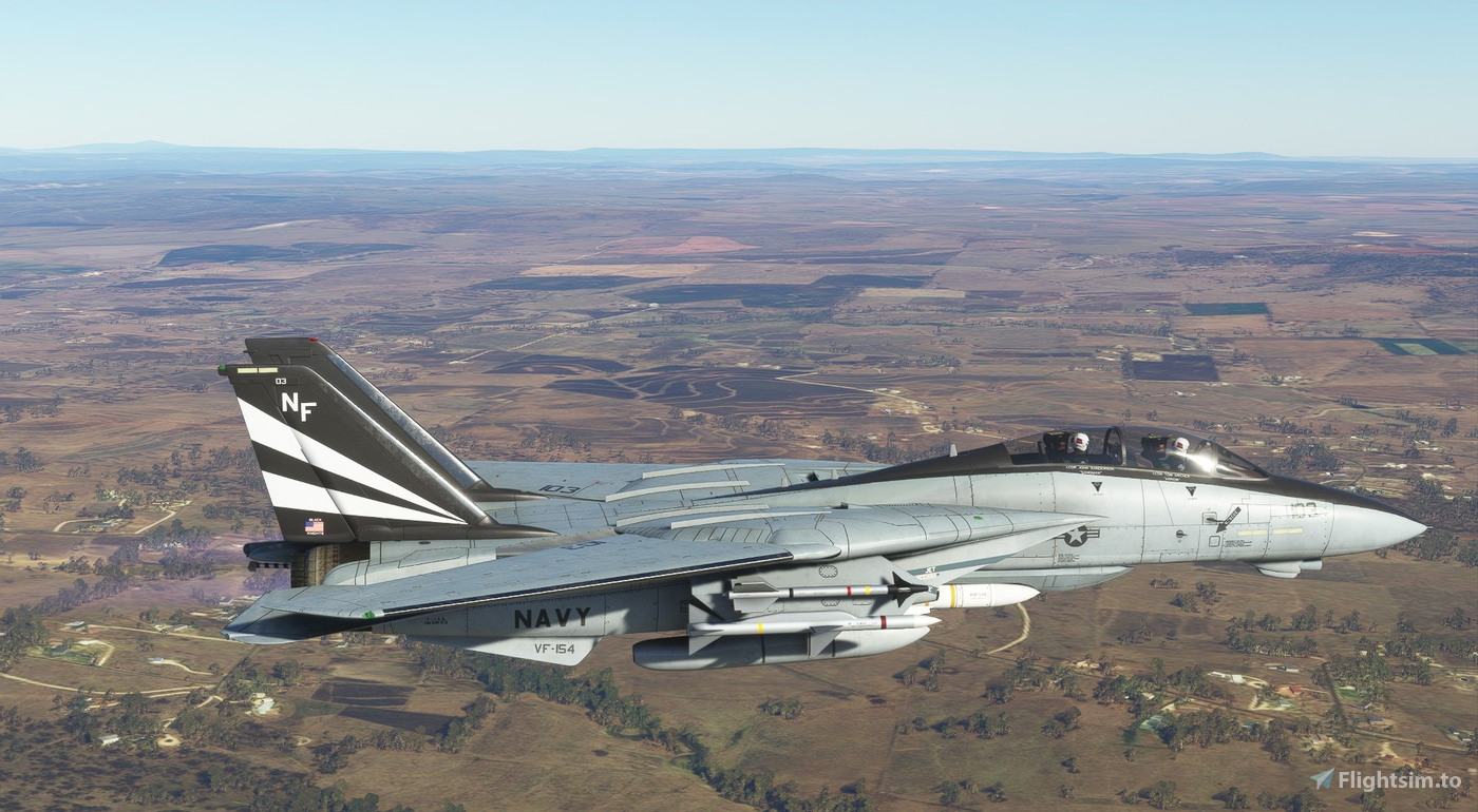DCD F-14A Tomcat VF-154 Black Knights 103. pour Microsoft Flight Simulator | MSFS